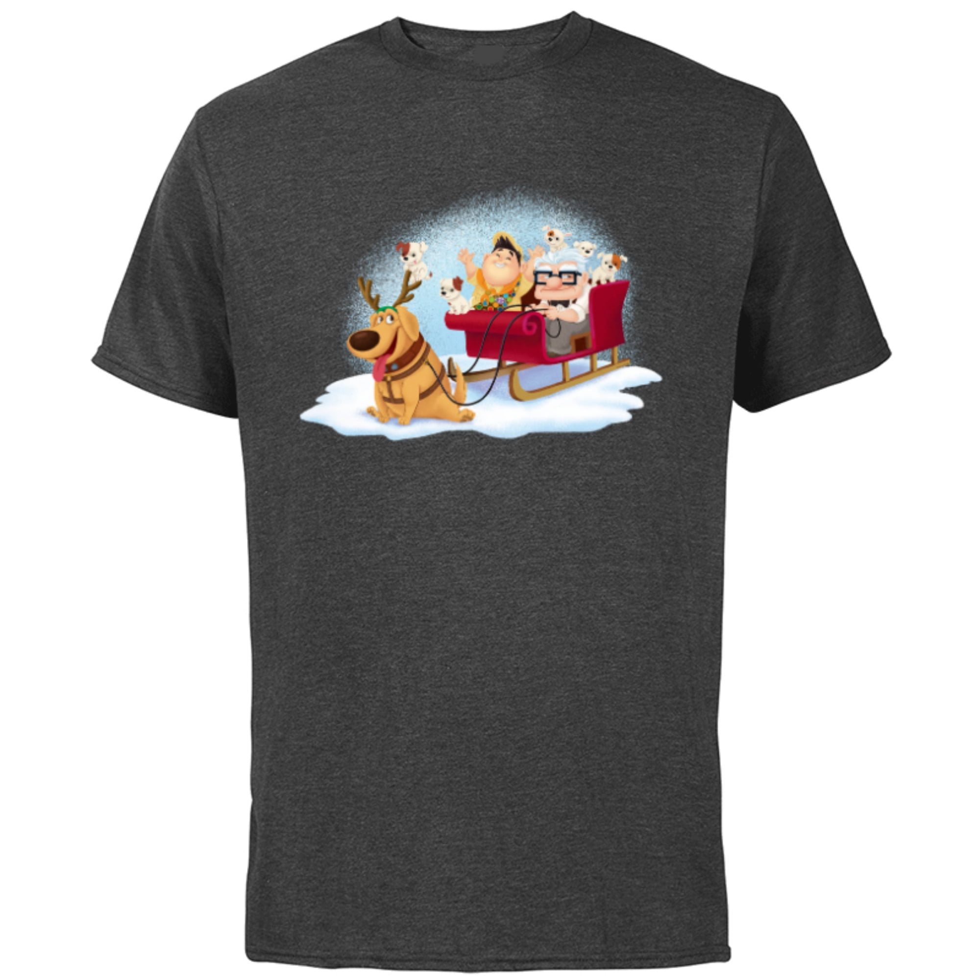 Disney PIXAR Up Carl, Russell & Dug Holiday Sleigh Ride - Short Sleeve ...