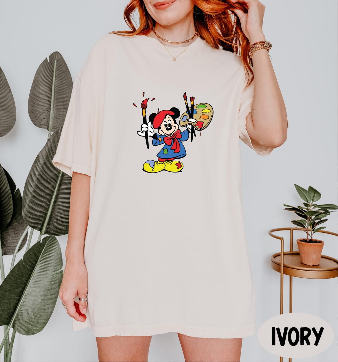 Disney Painter Mickey Shirt, Mickey Mouse Painter Shirt, Artist Mickey ...