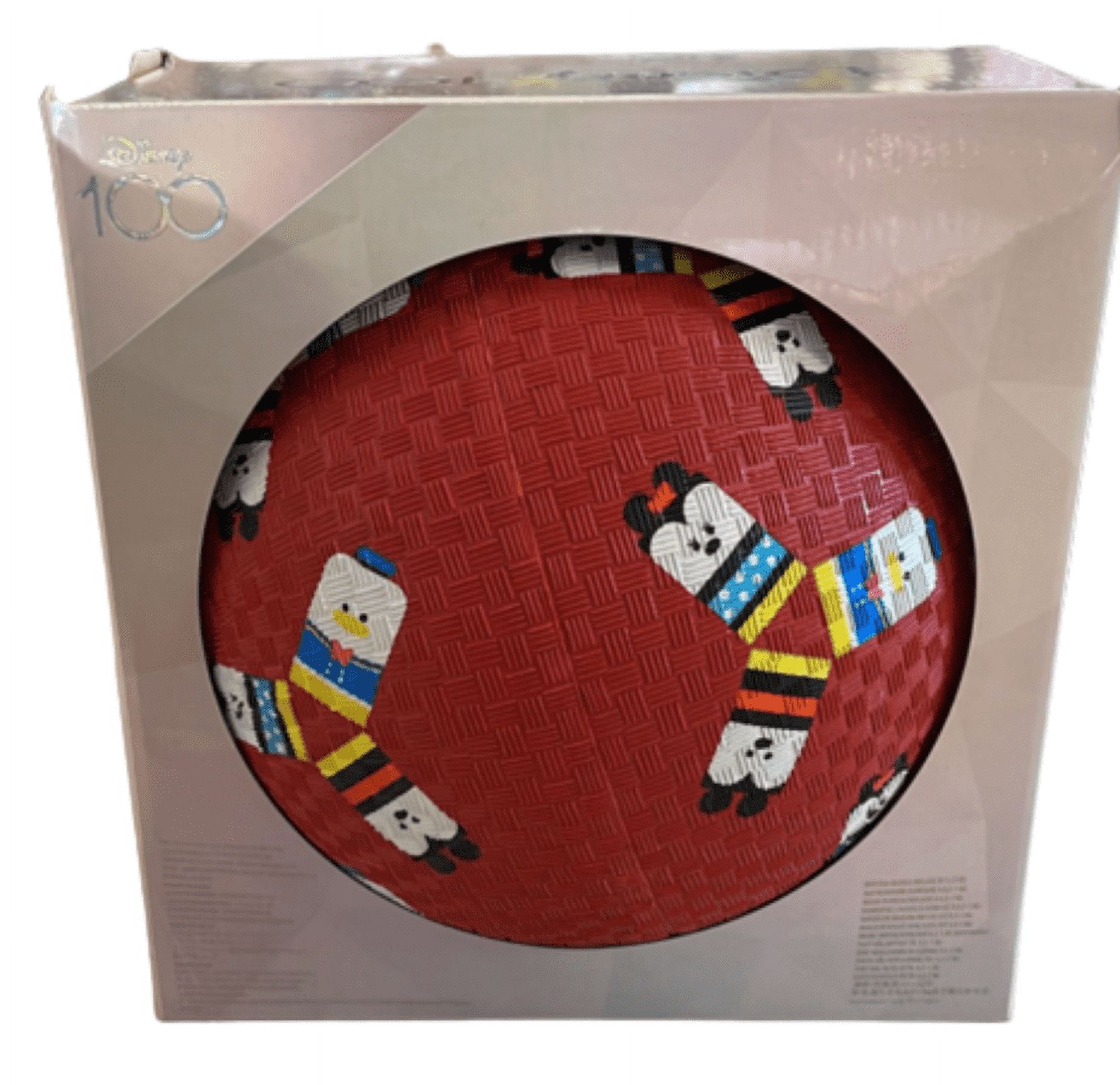 Disney Parks Original 100 Mickey, Minnie, Donald Red Ball Toy - New ...