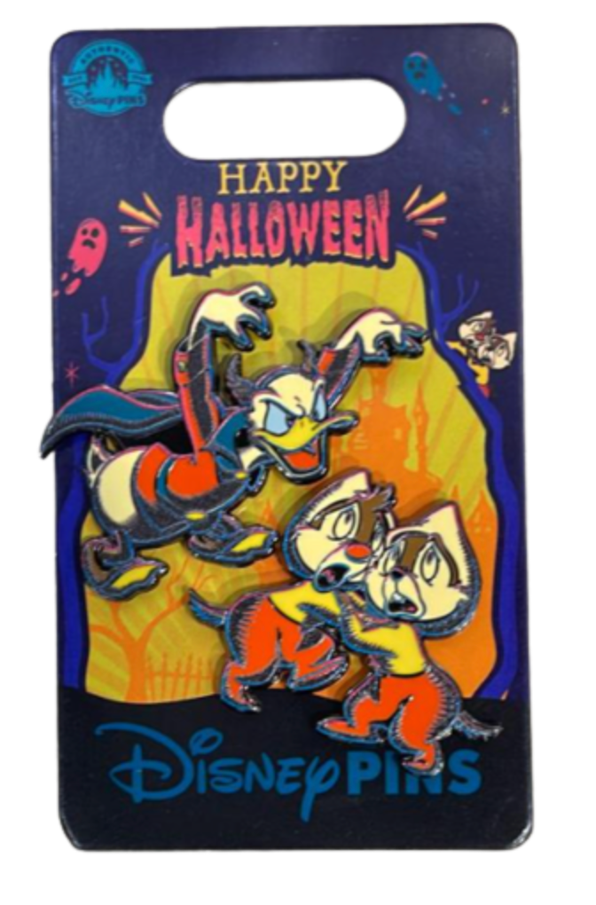 Disney Parks 2023 Happy Halloween Donald - Chip & Dale Scary Pin New ...