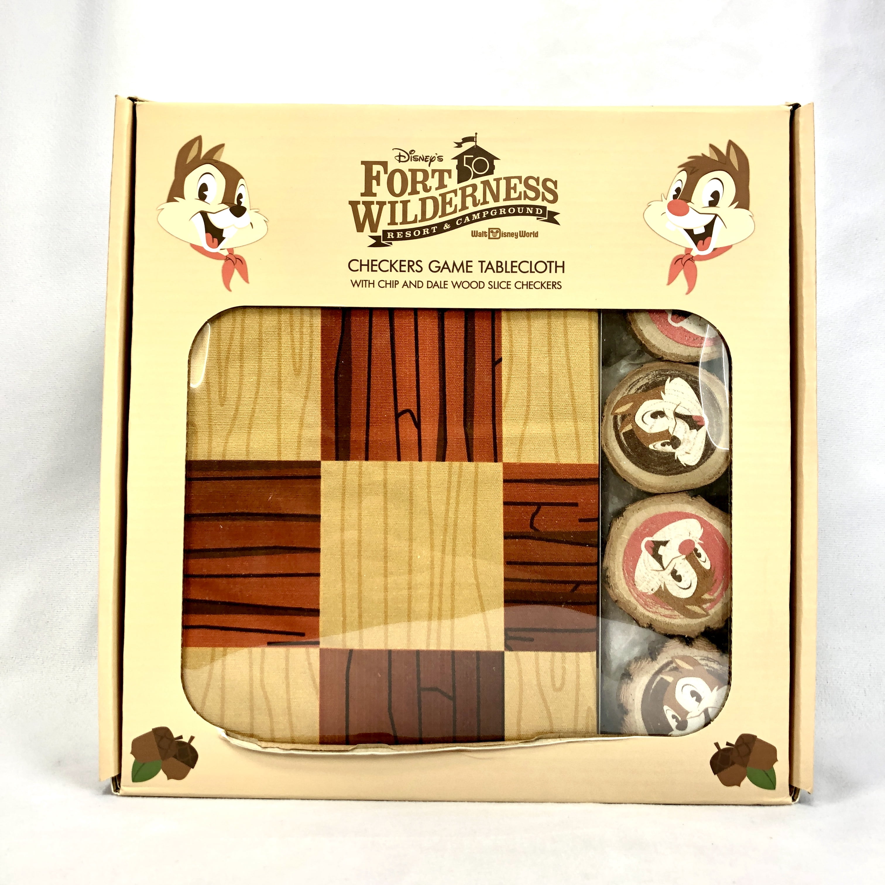 Disney Parks 50th Fort Wilderness Resort Chip & Dale Checkers Game ...