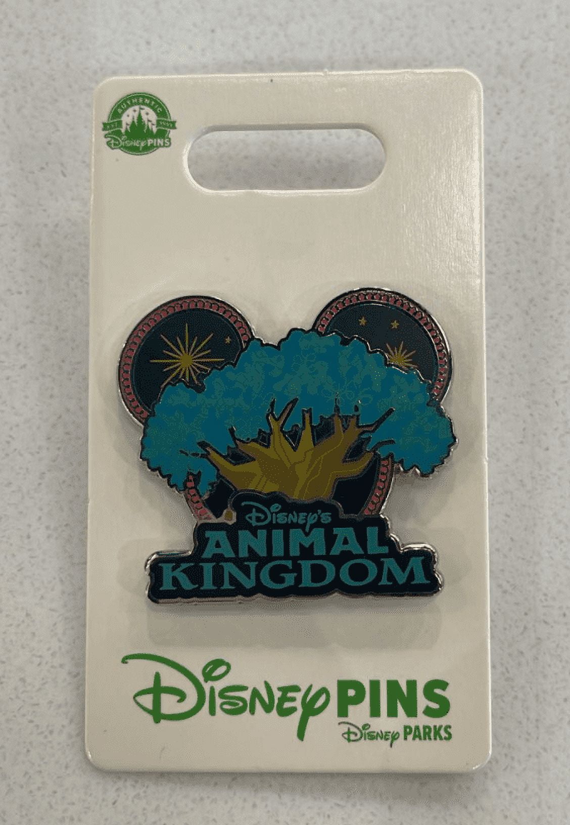 Disney Parks Animal Kingdom Mickey Mouse Ears Icon Pin New with Card ...