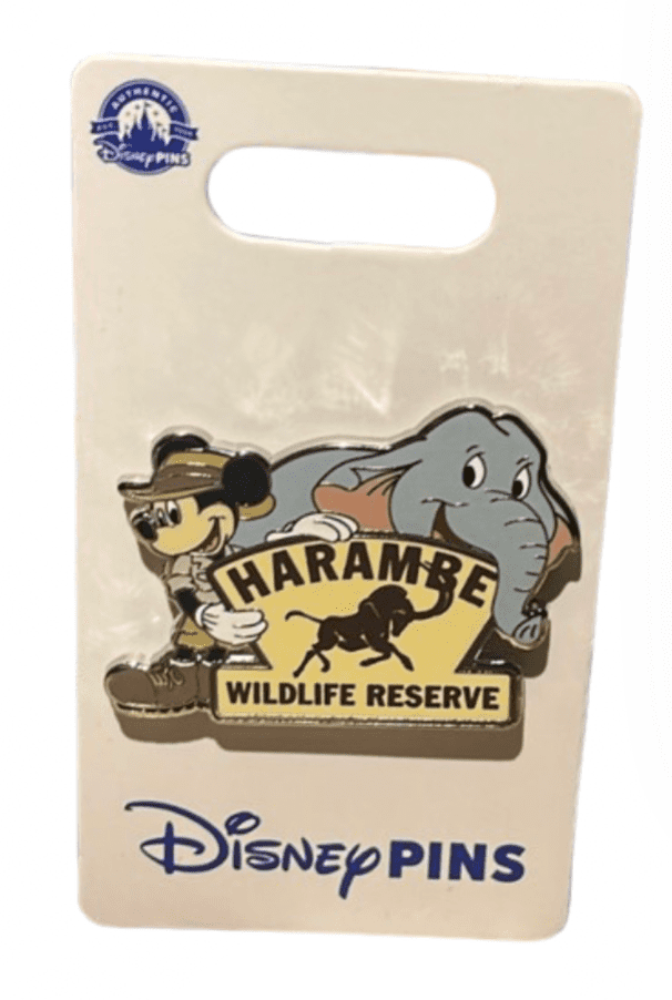 Disney Parks Animal Kingdom Mickey Mouse Harambe Wildlife Reserve Pin ...
