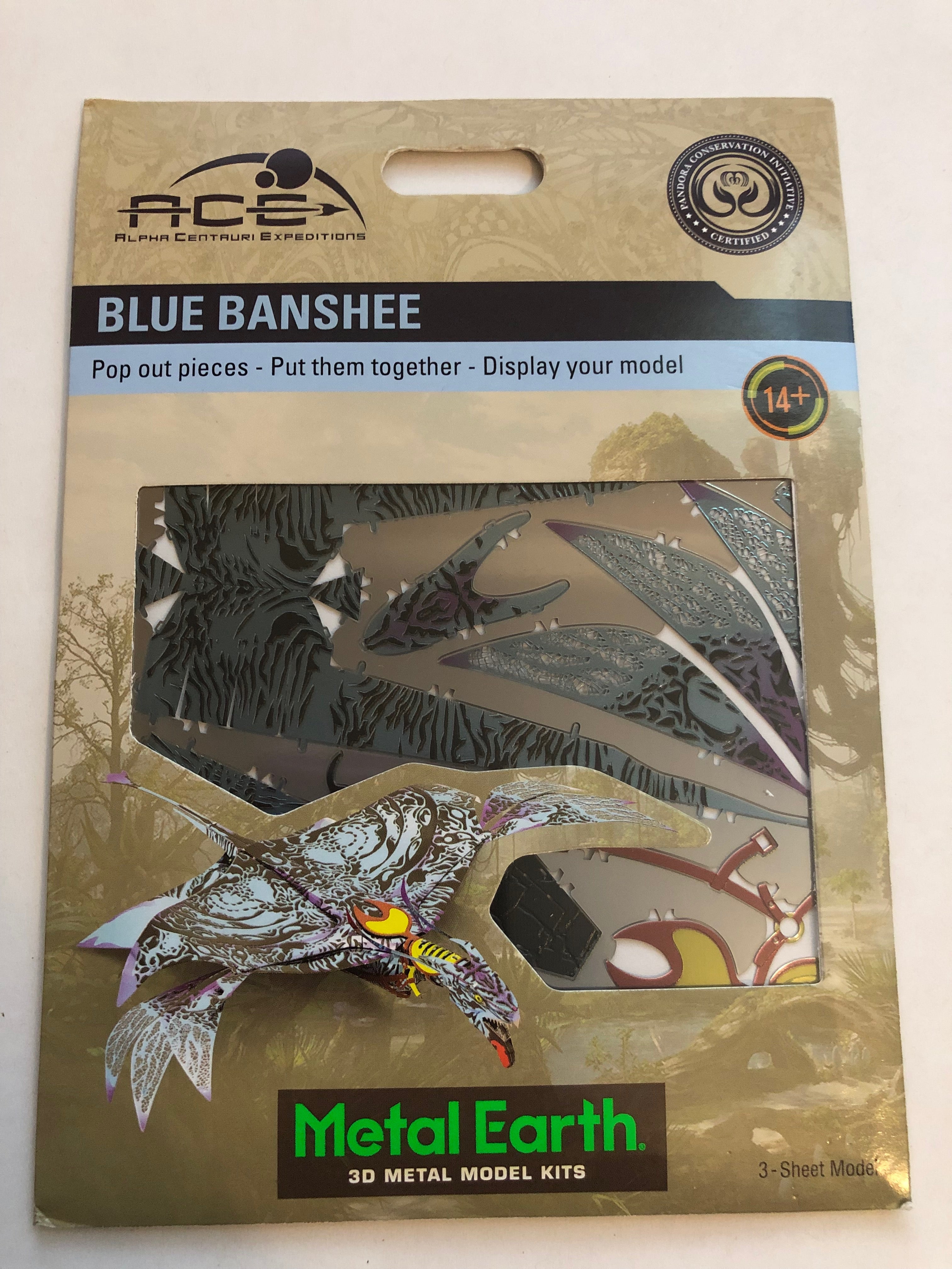 Disney Parks Avatar Blue Banshee Colored Metal Earth Model Kit 3D New ...