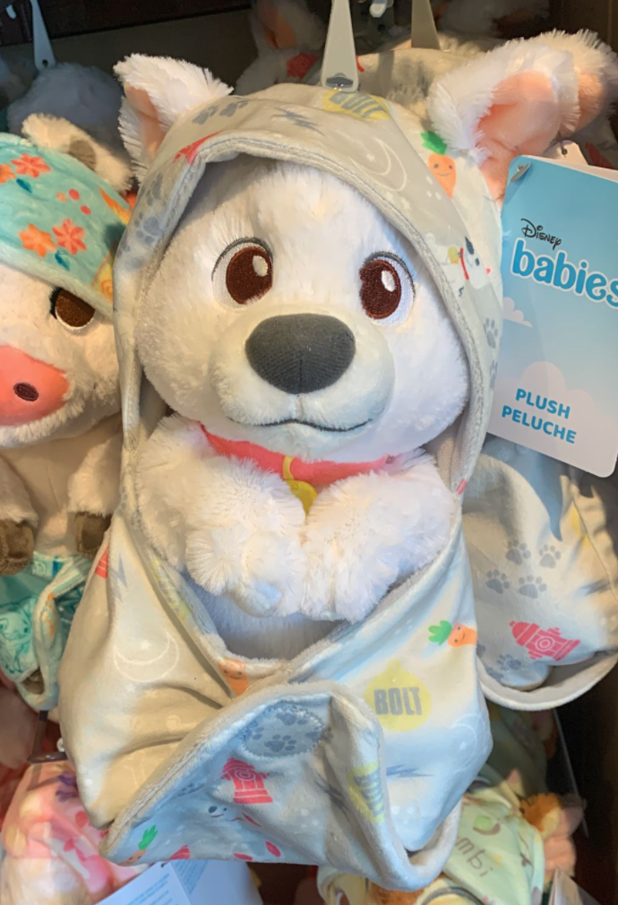 Disney Parks Bolt Babies Plush in a Blanket Pouch New With Tag ...