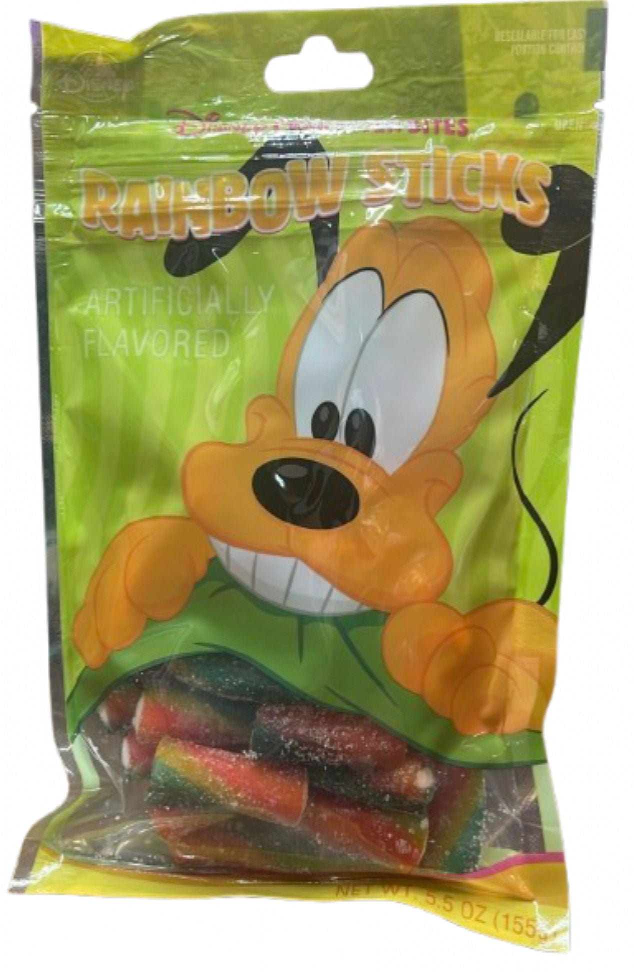 Disney Parks Character Bites Rainbow Sticks Pluto Gummies New with Tag ...