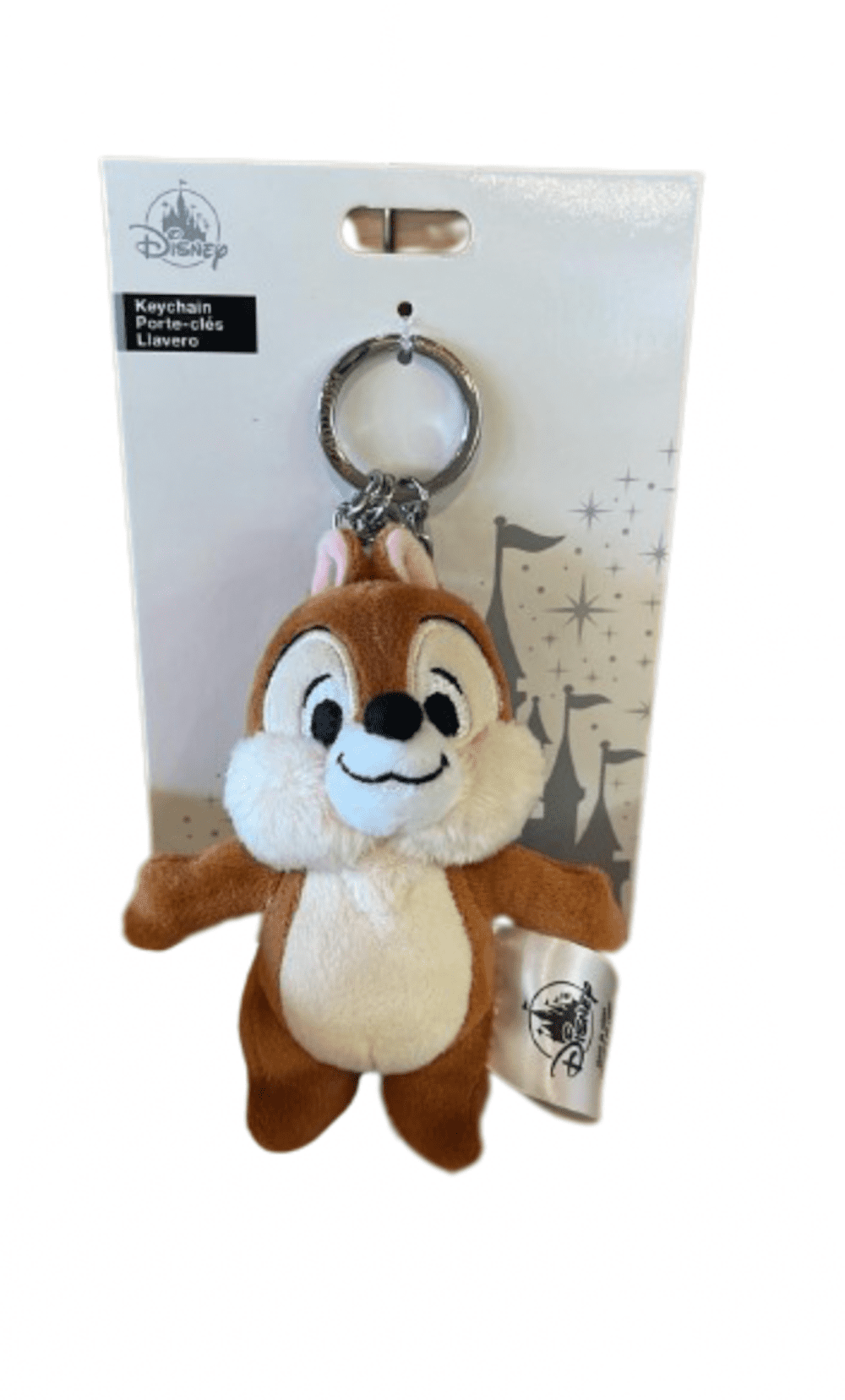 Disney Parks Chip Plush Keychain With Acorn Charm New With Card ...