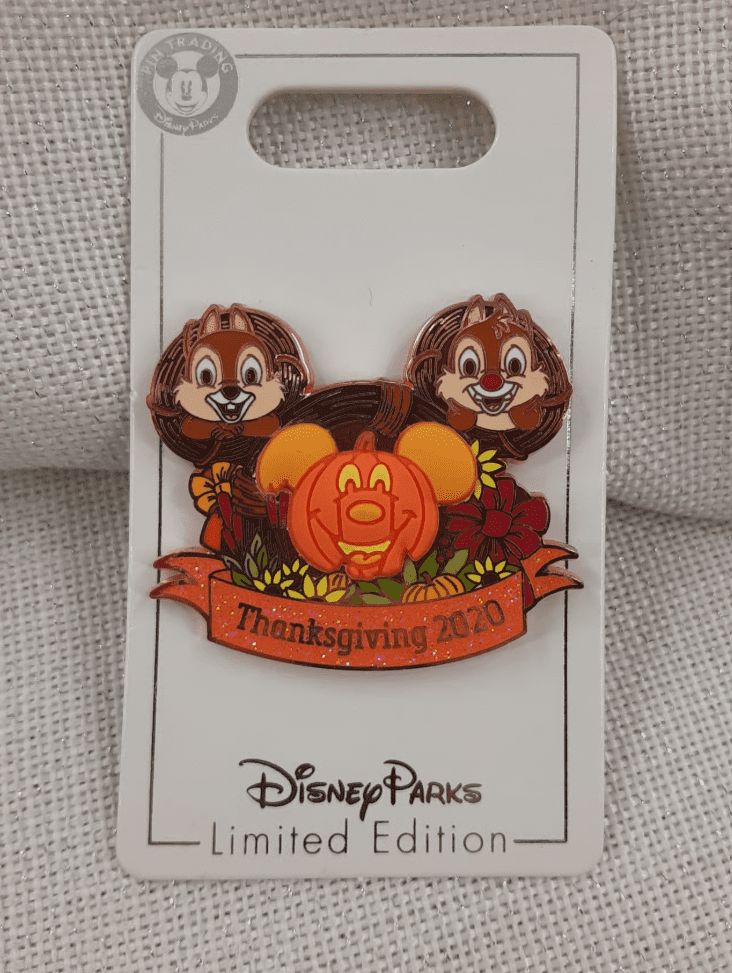 Disney Parks Chip and Dale Thanksgiving 2020 Pin PB2B17 - Walmart.com