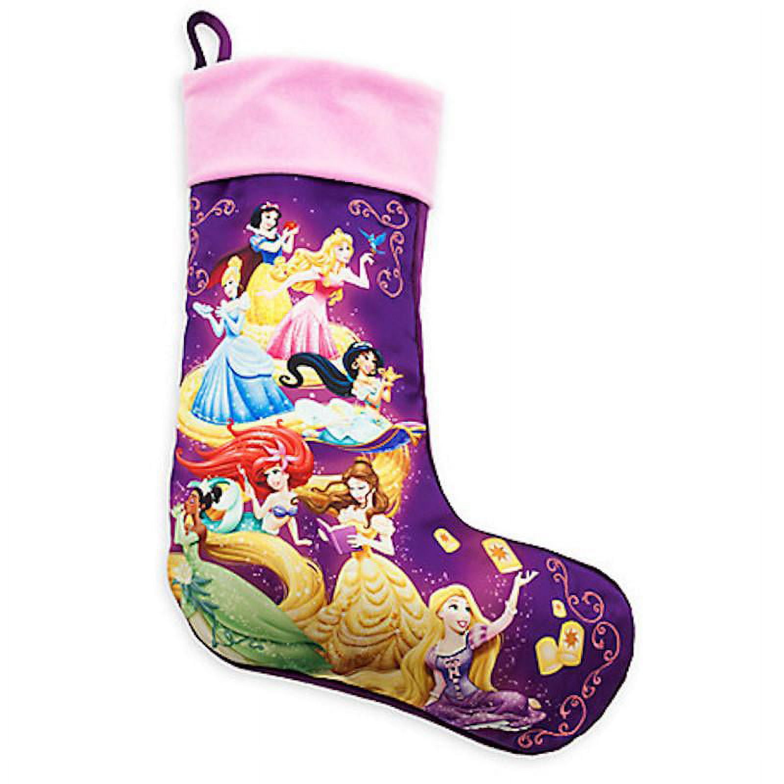 Disney Parks Christmas Princess Holiday Stocking Snow White Ariel Belle ...