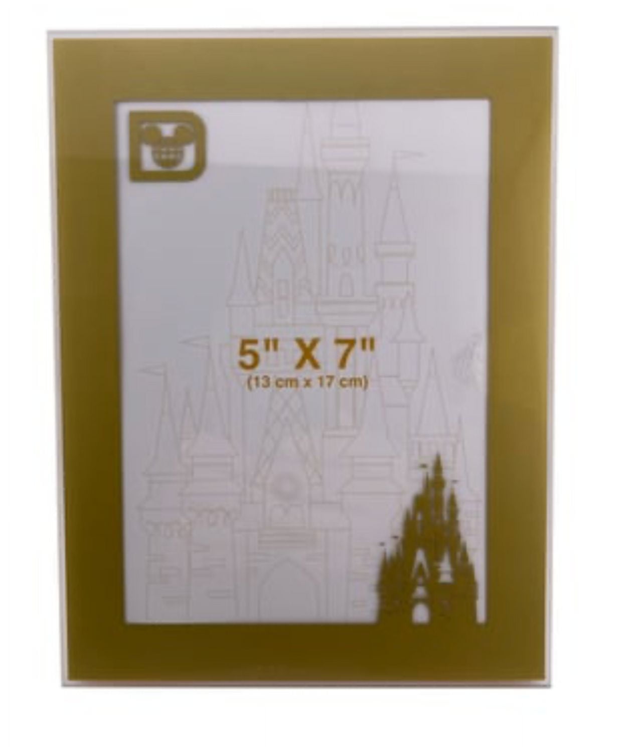 Disney Parks Cinderella Castle WDW Photo Frame 5x7 Black/Gold - Walmart.com