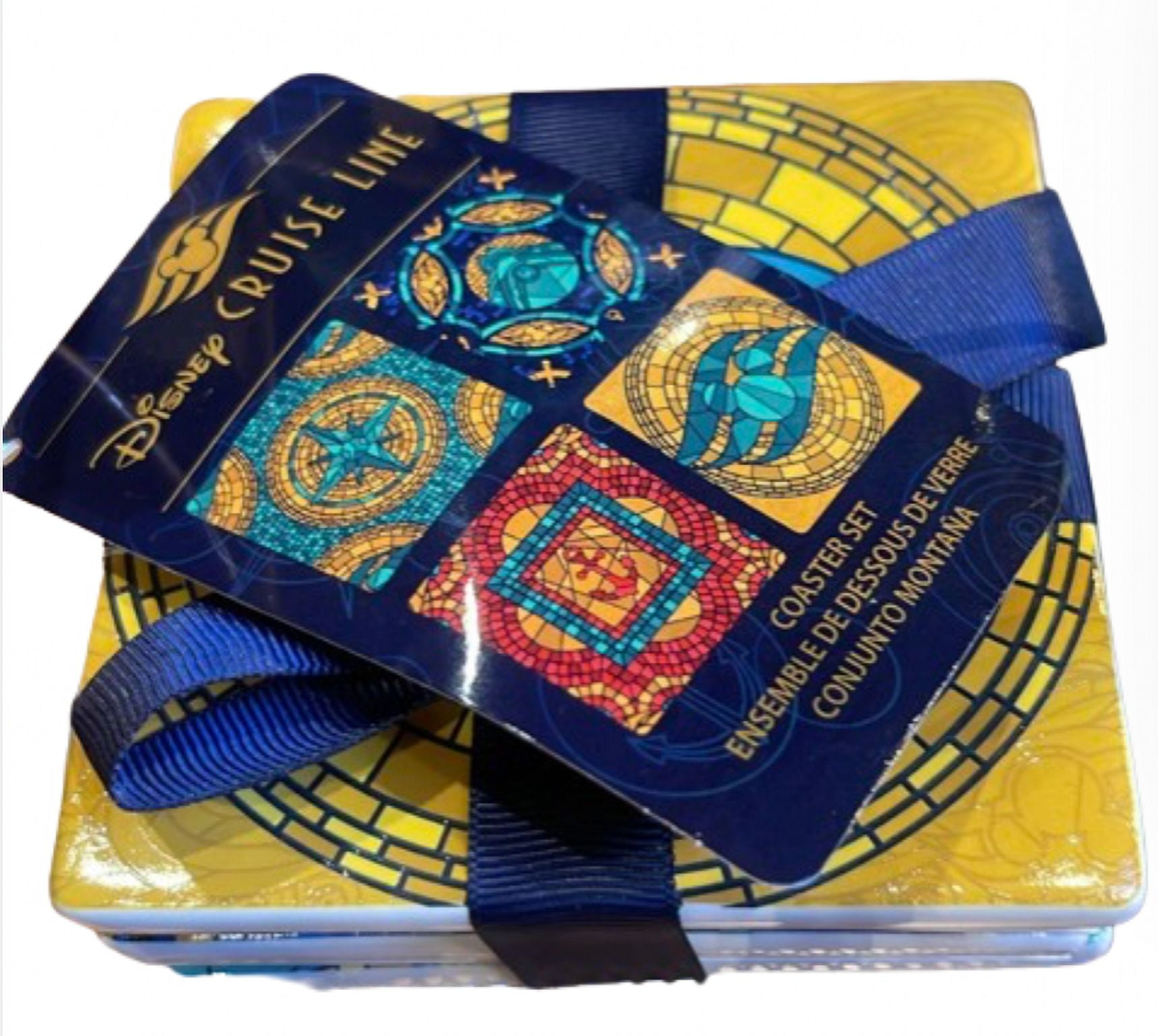 Disney Parks Cruise Line Mosaic Collection Coaster Set New With Tag ...