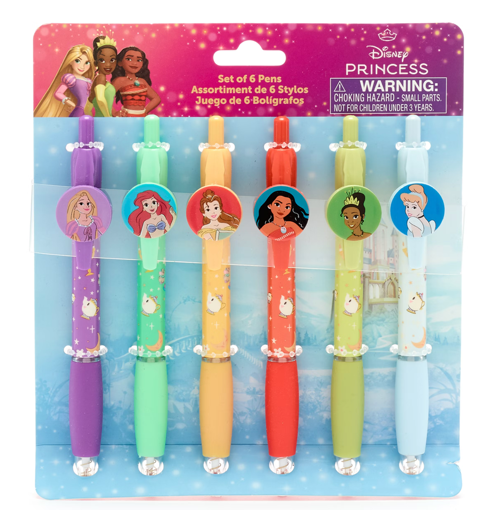 Disney Parks Disney Princess Pen Set of 6 New With Tag - Walmart.com