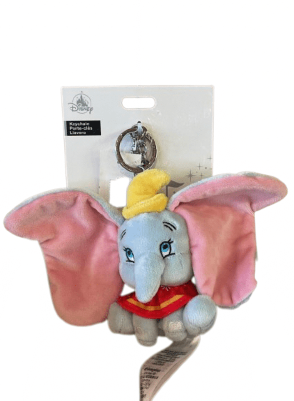 Disney Parks Dumbo Plush Keychain With Feather Charm New With Card ...