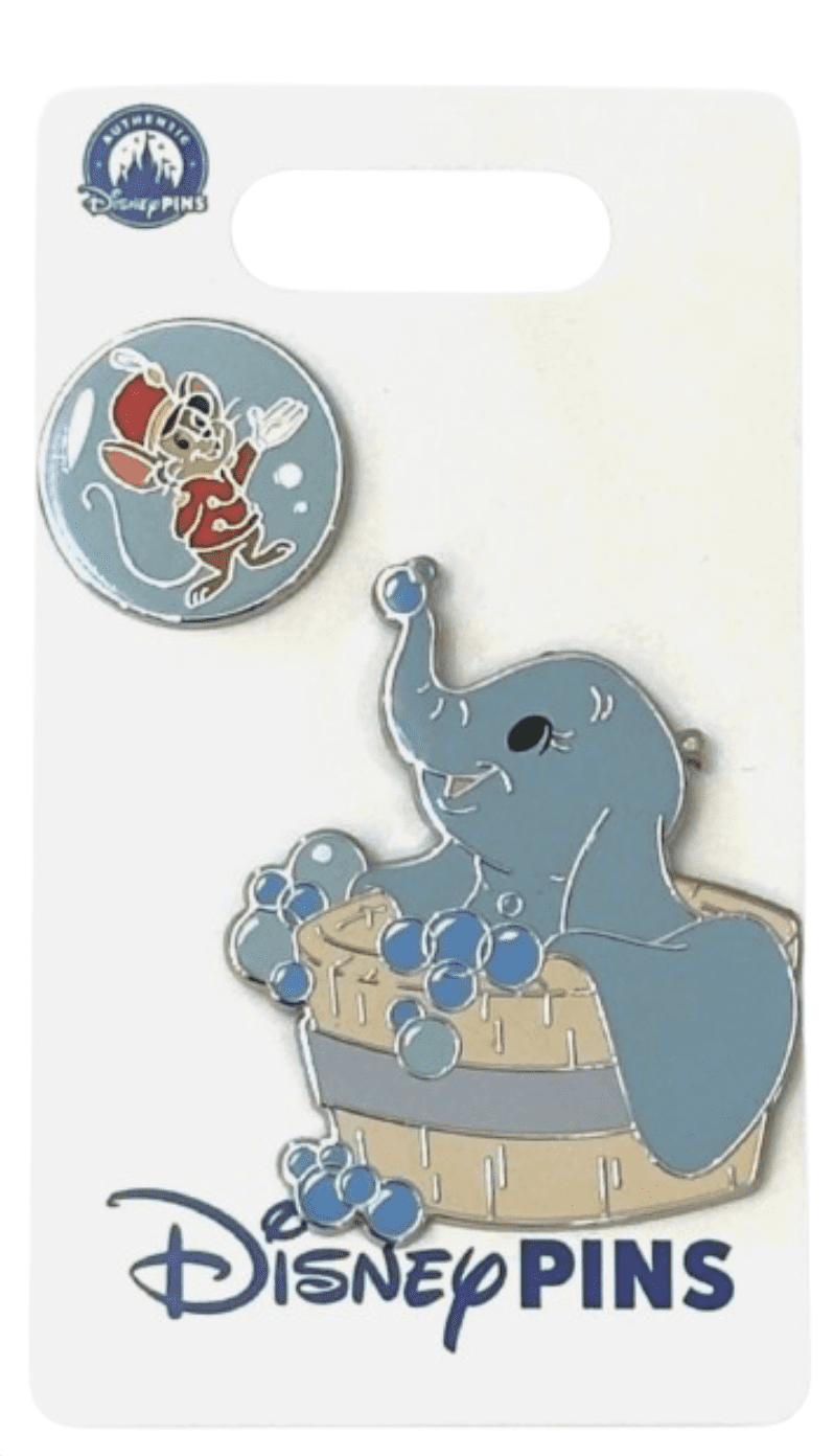 Disney Parks Dumbo and Timothy Pin Bubble Bath Set of Two Pins New With ...