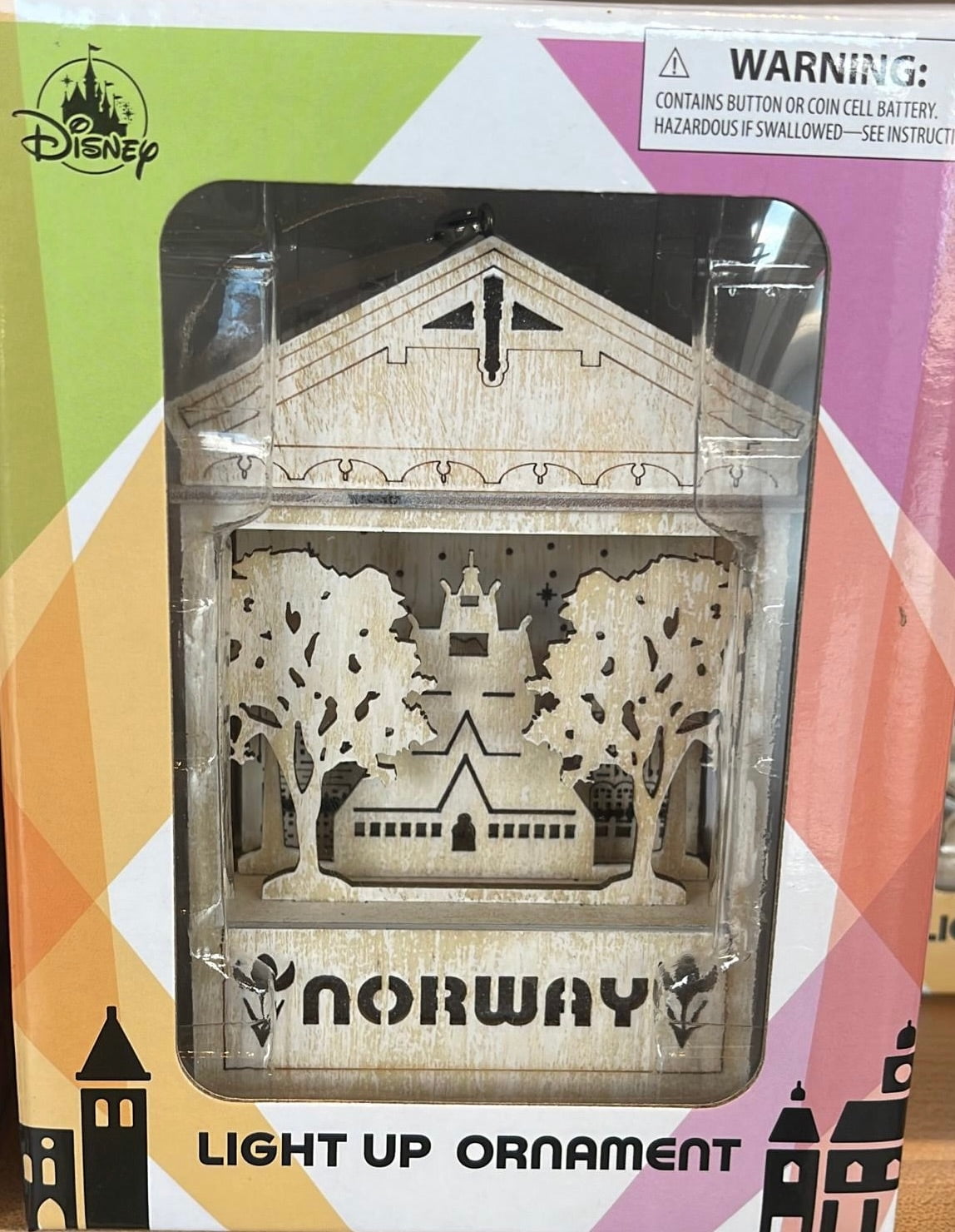 Disney Parks Epcot 40th Anniversary Norway Wood Light Up Christmas ...