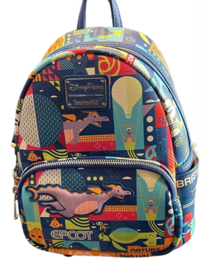 Disney Parks Epcot Characters Loungefly Mini Backpack Figment New With ...