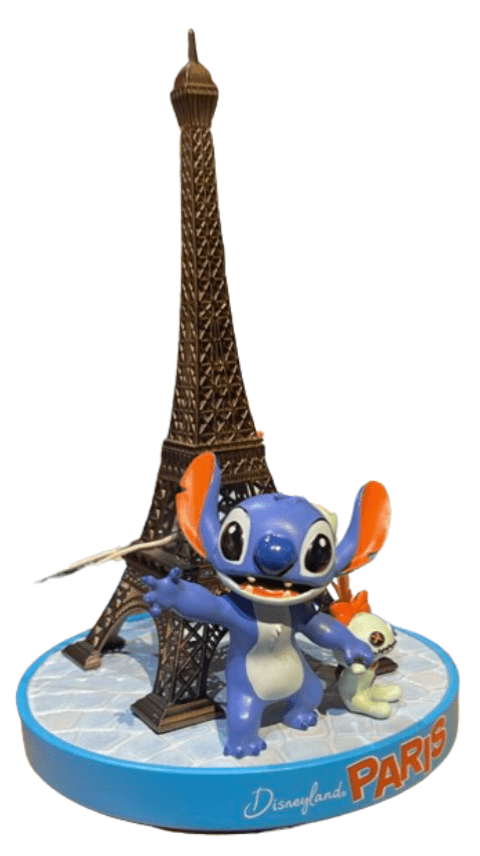 Disney Parks Epcot Disneyland Paris Stitch With Tower Eiffel Figurine ...