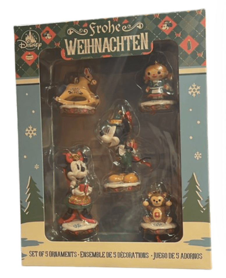 Disney Parks Epcot Germany Weihnachten Christmas Ornament Set New with ...