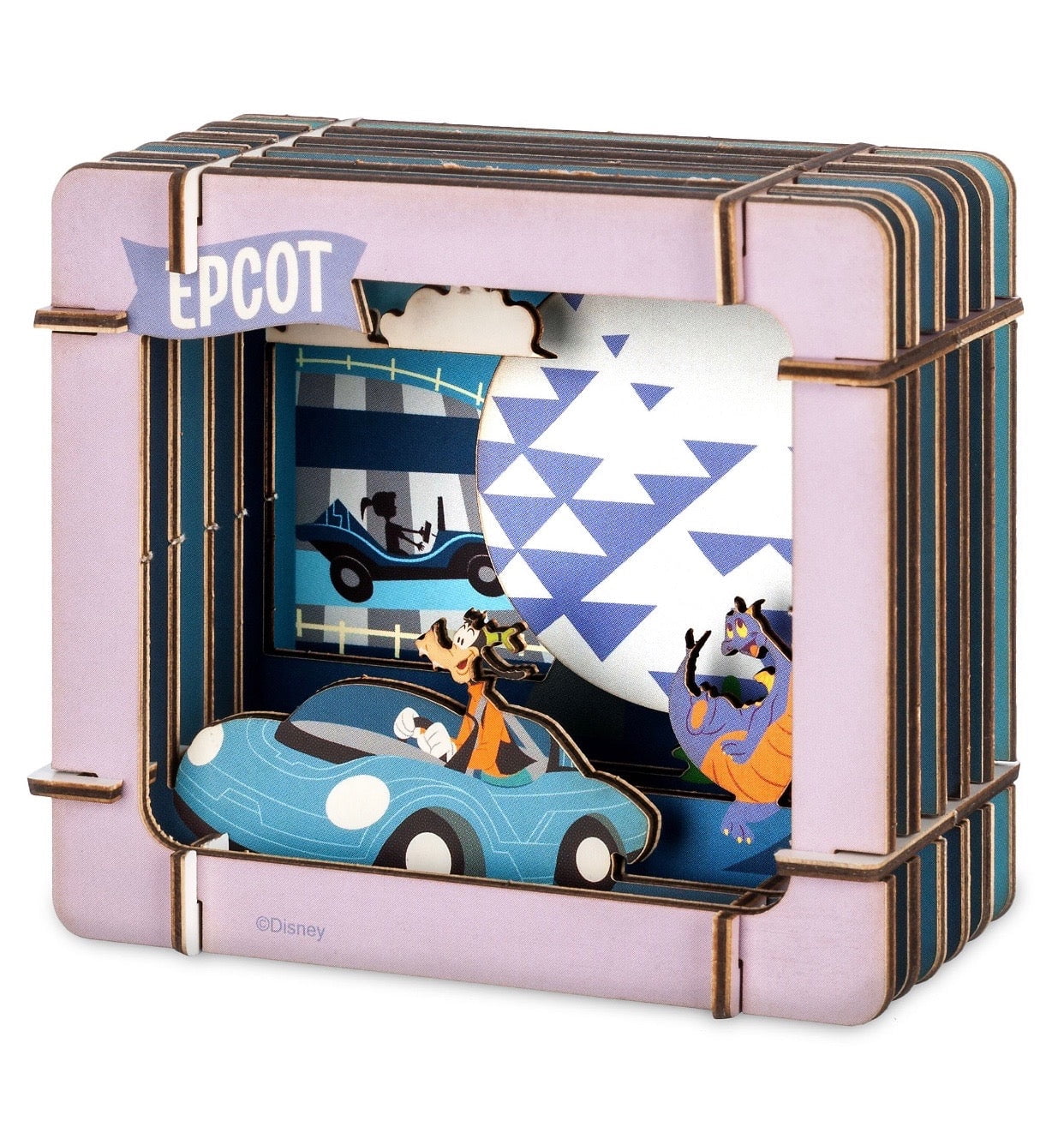 Disney Parks Epcot Goofy and Figment Paper 3D Diorama Set New Sealed ...