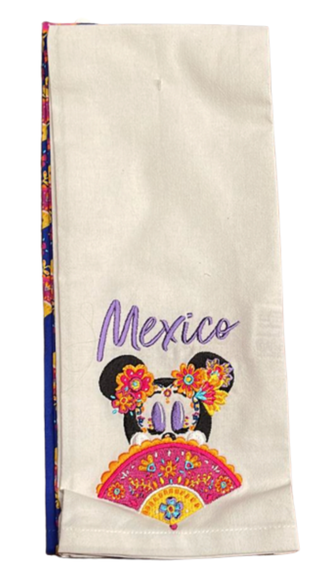Disney Parks Epcot Mexico Minnie Mouse Kitchen Towel Set New With Tag ...