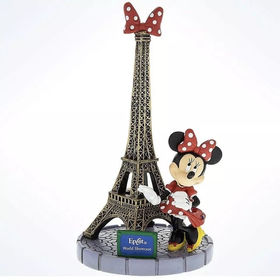 Disney Parks Epcot Minnie Mouse Eiffel Tower Paris Figure Figurine ...