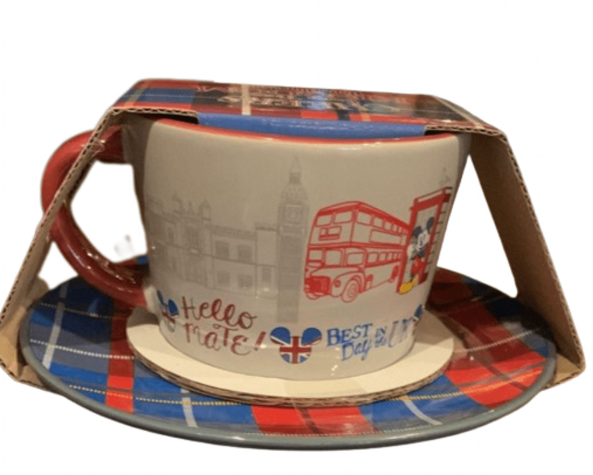 Disney Parks Epcot UK Cheers From The Kingdom Tea Cup with Plate New ...
