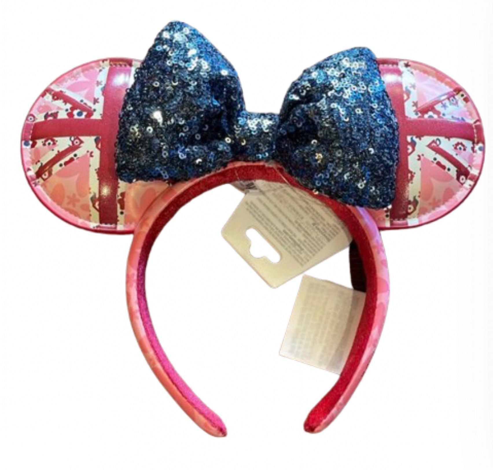 Disney Parks Epcot UK Union Jack Minnie Mouse Ear Headband New With Tag ...