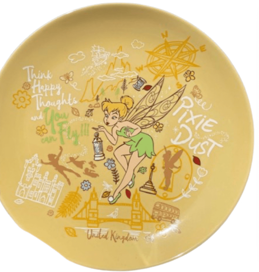 Disney Parks Epcot UK World Showcase Tinker Bell Dish Plate Peter Pan ...