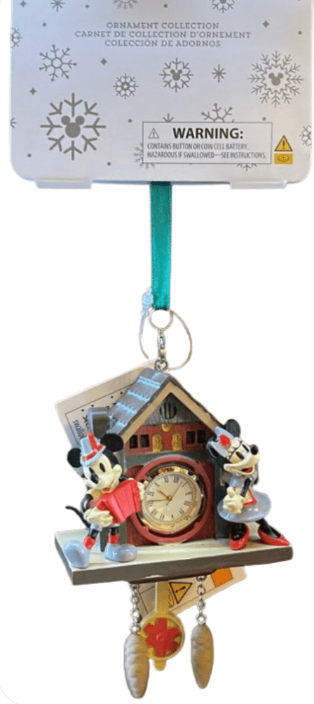 Disney Parks Epcot World Showcase Germany Minnie Minnie Clock Ornament ...
