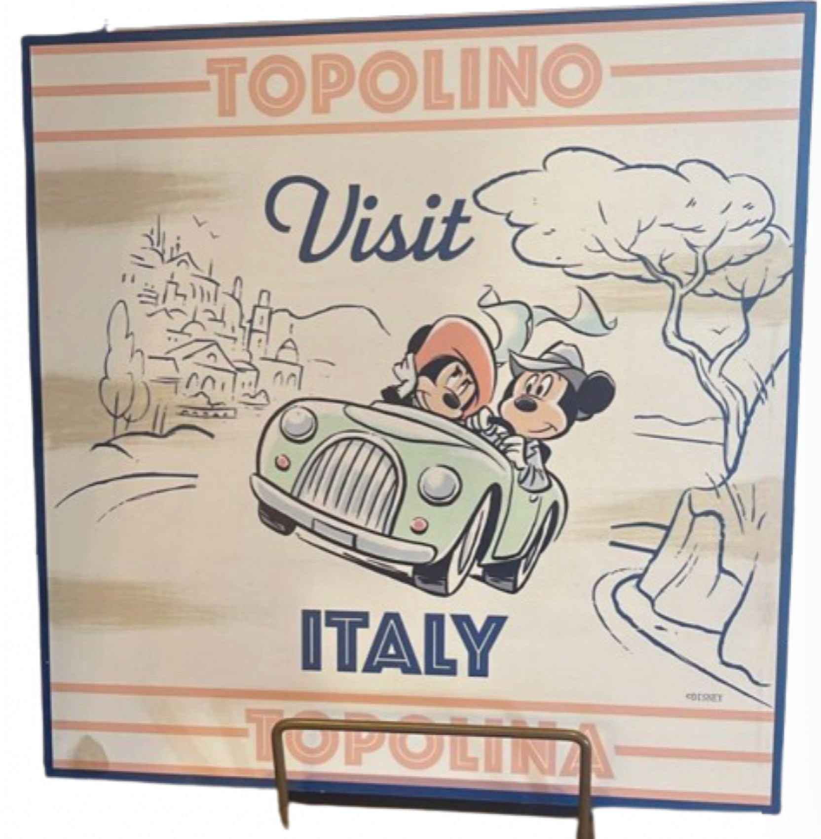 Disney Parks Epcot World Showcase Visit Italy Topolino Wood Wall Sign ...