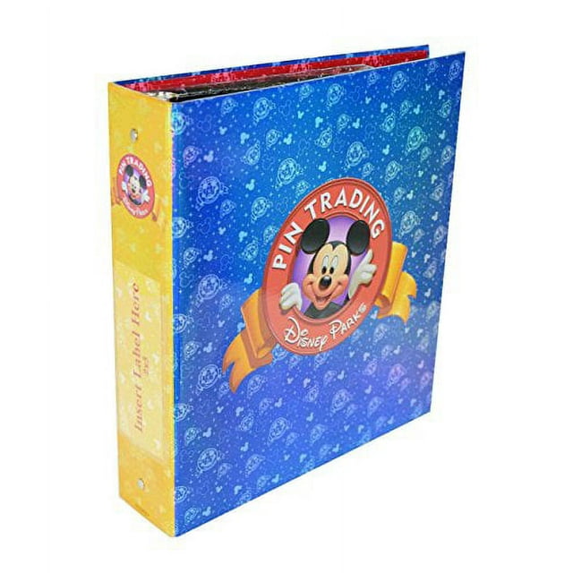 Disney Parks Pin Trading 3-Ring Binder Album with 6 Display Sheets & 6 ...