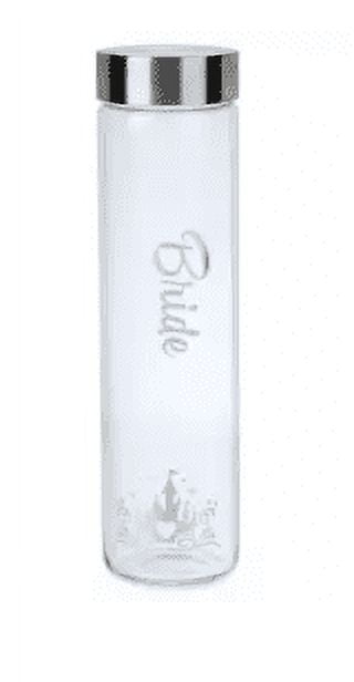 Disney Parks Fairy Tale Wedding ''Bride'' Glass Water Bottle New With ...