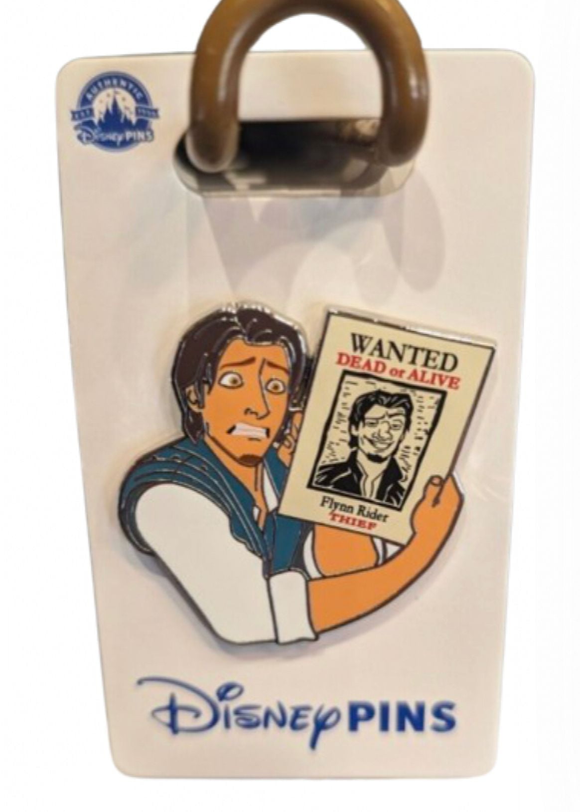 Disney Parks Flynn Rider Tangled Wanted Poster Pin New with Card ...