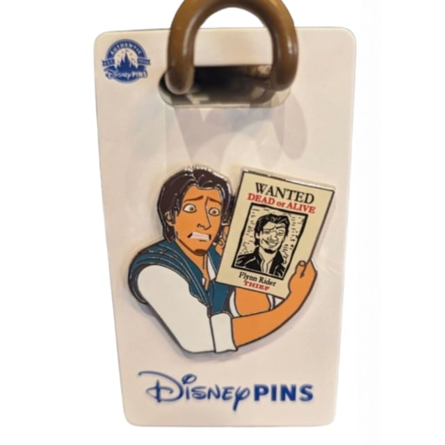 Disney Parks Flynn Rider Tangled Wanted Poster Pin New with Card ...