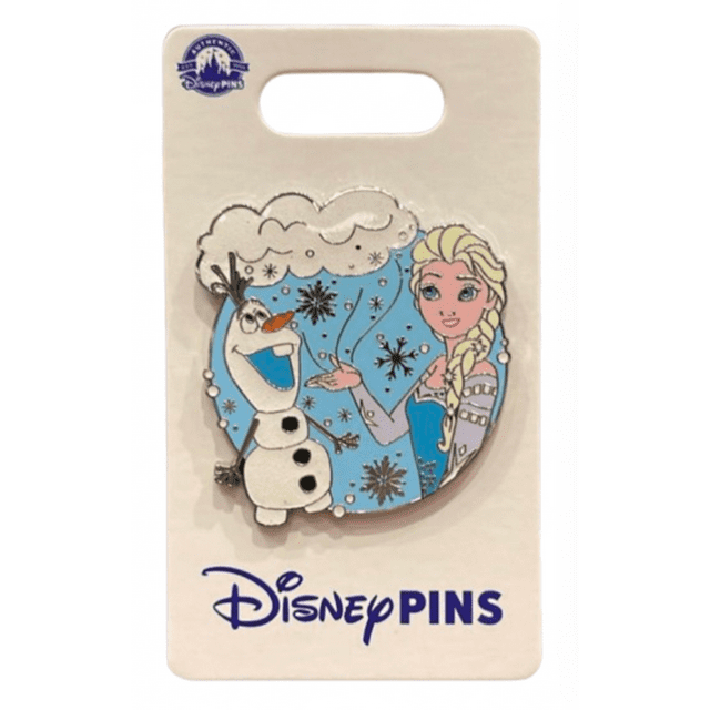 Disney Parks Frozen Elsa Olaf Snowman Snow Flakes Pin New with Card ...