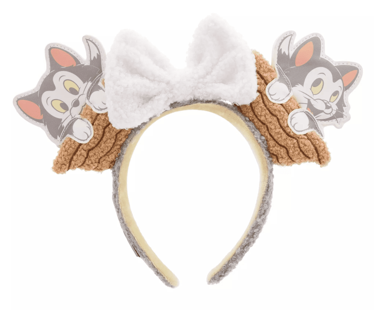 Disney Parks Fuzzy Figaro Loungefly Pastel Plush Ear Headband New with ...