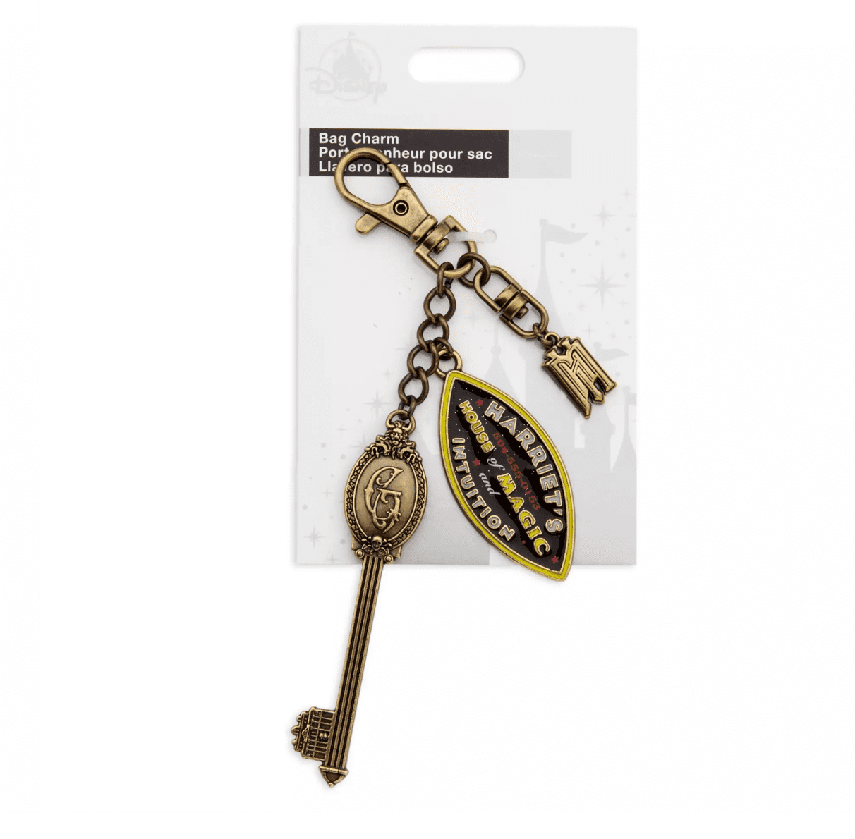 Disney Parks Haunted Mansion Live Action Movie Keychain with Charms New ...