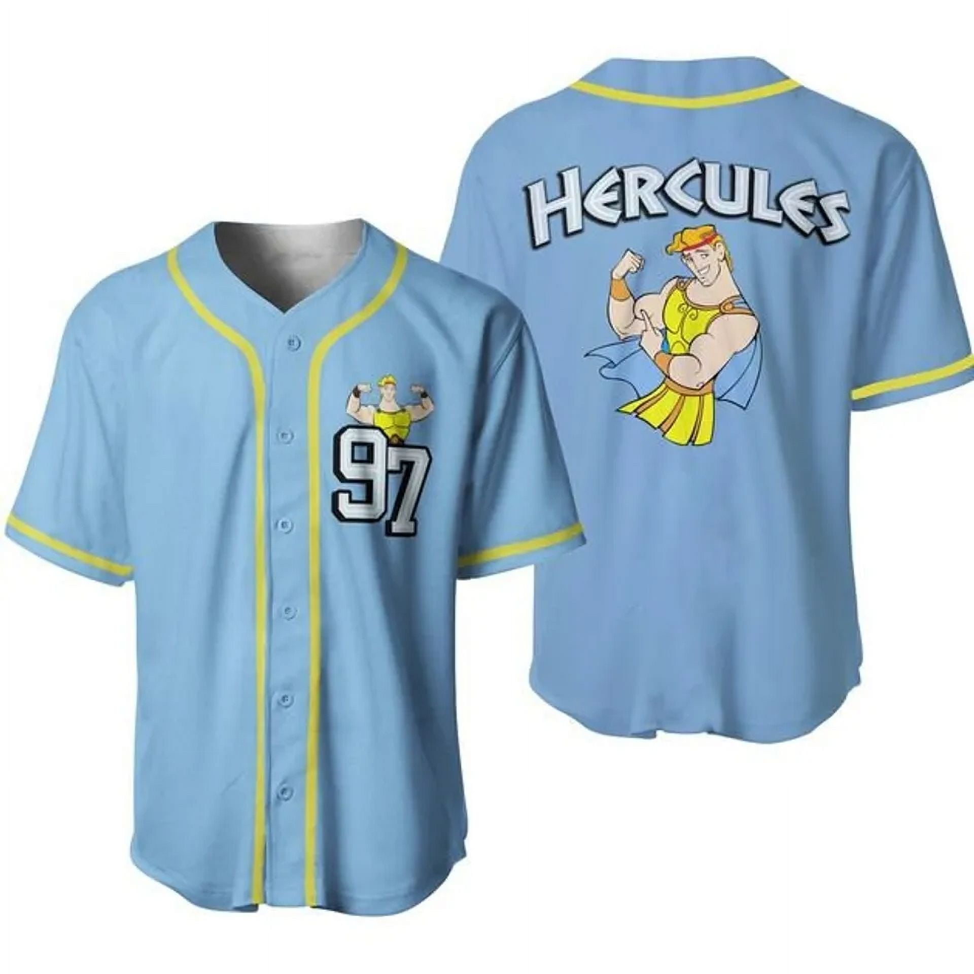 Disney Parks Hercules Custom Shirt, Baseball Jersey XXL for Men ...