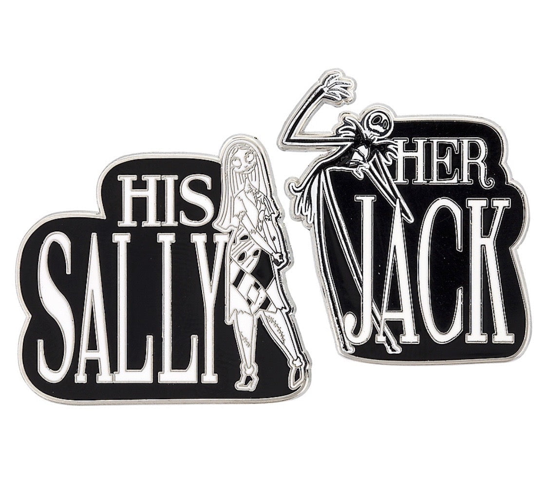 Disney Parks His Sally and Her Jack Pin New with Card - Walmart.com