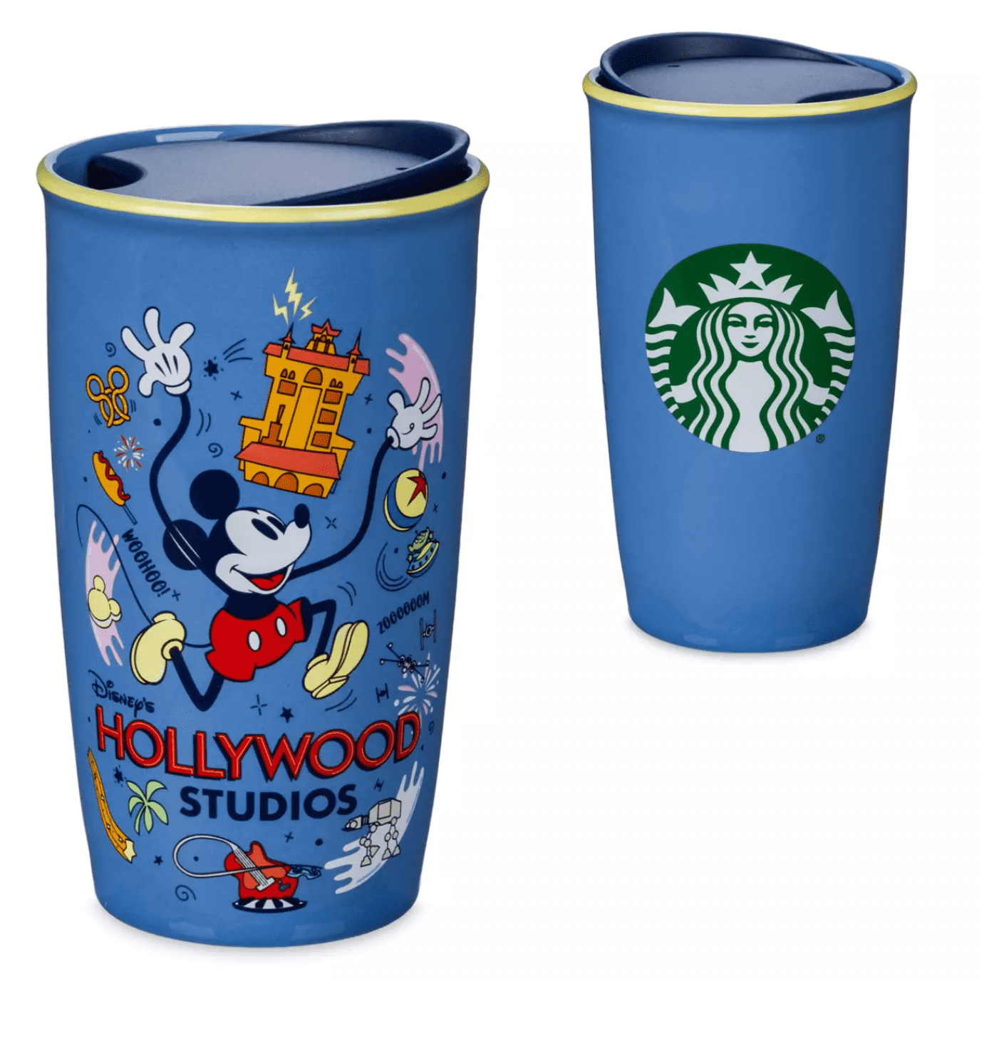 Disney Parks Mickey Mouse Porcelain Starbucks Coffee Tumbler, Hollywood ...