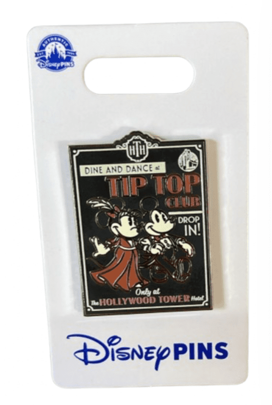 Disney Parks Hollywood Tower Hotel Mickey & Minnie Tip Top Club Pin New ...
