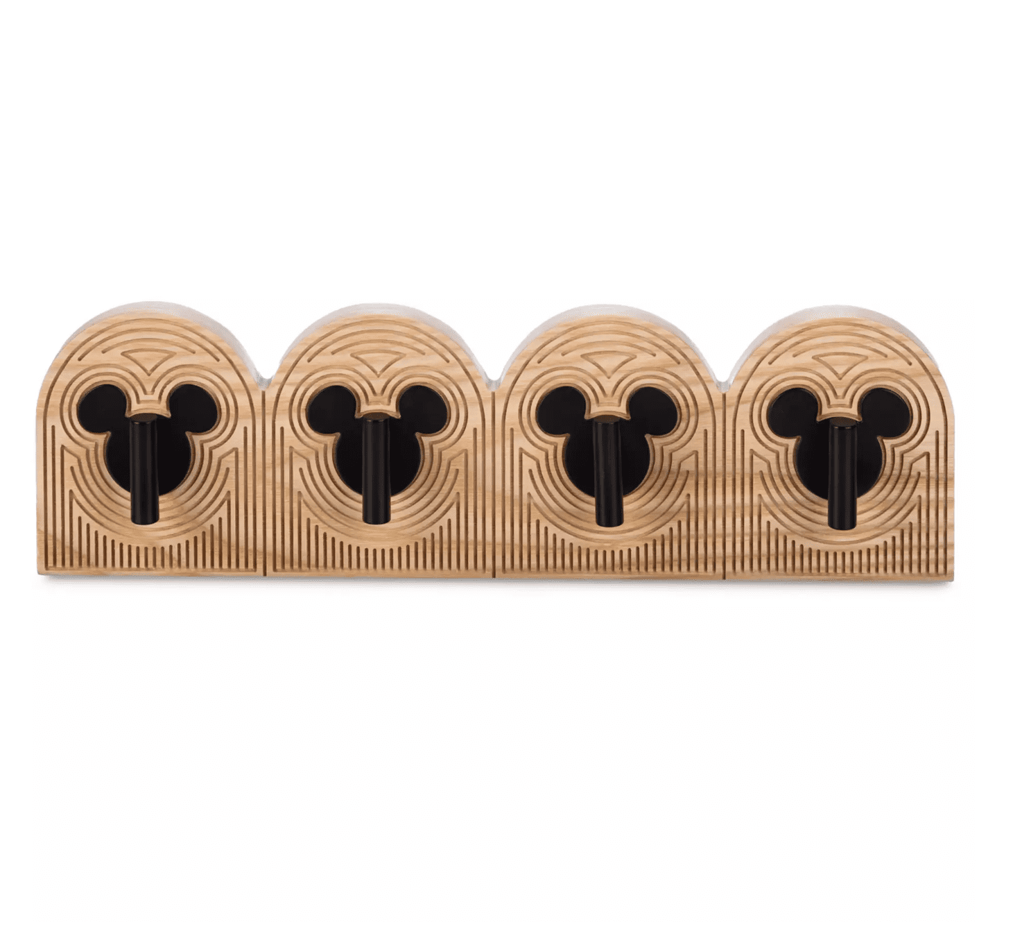 Disney Parks Home Collection Mickey Icon Wood Hook Rack New - Walmart.com