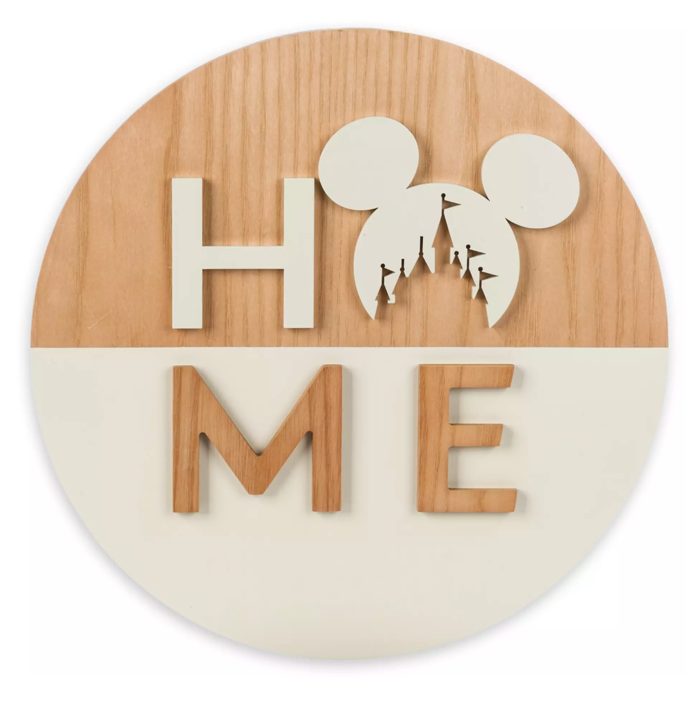 Disney Parks Home Collection Mickey Wood Icon ''Home'' Wall Decor New ...