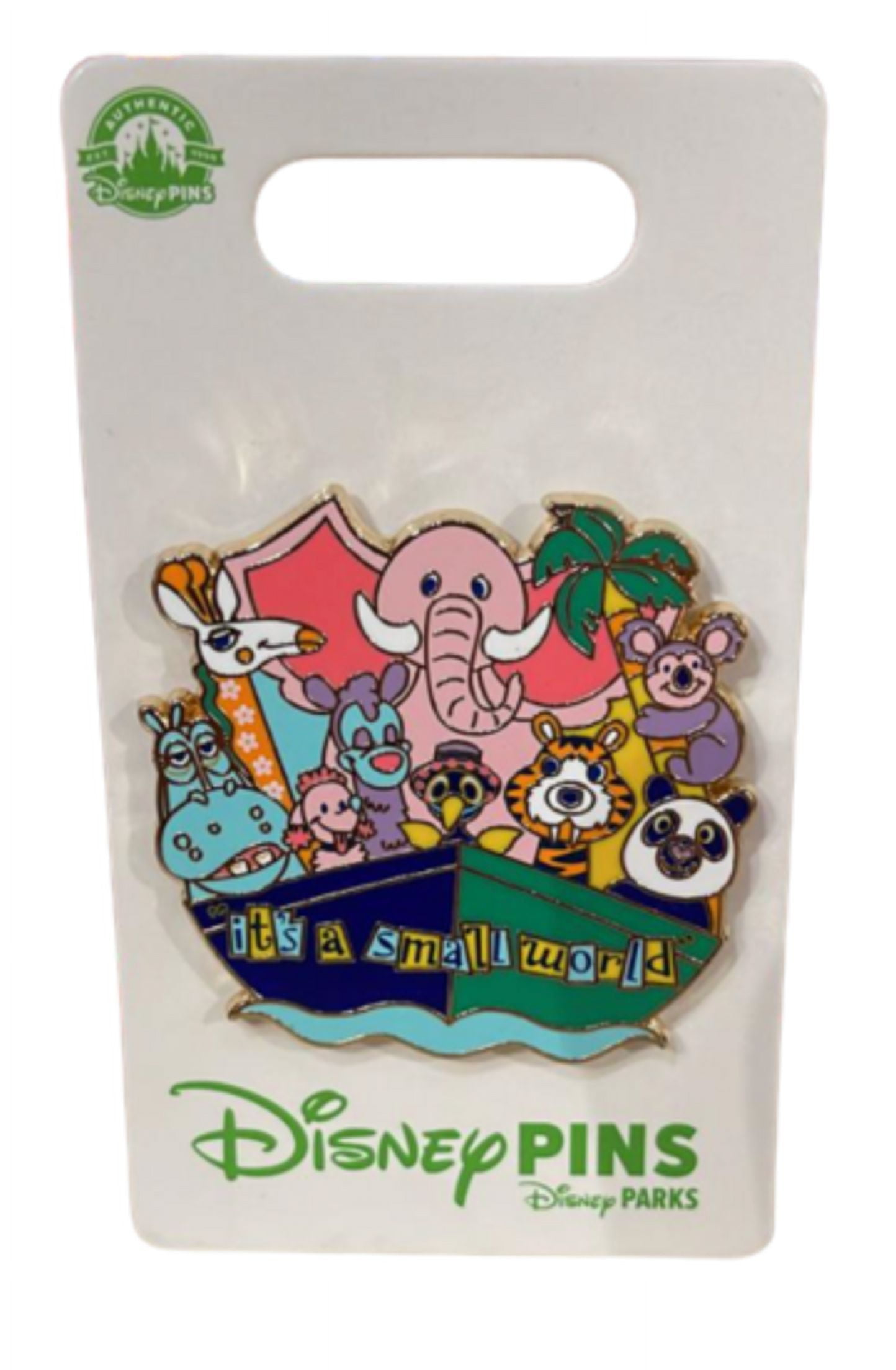 Disney Parks It's a Small World Animal Ark Pin New with Card - Walmart.com