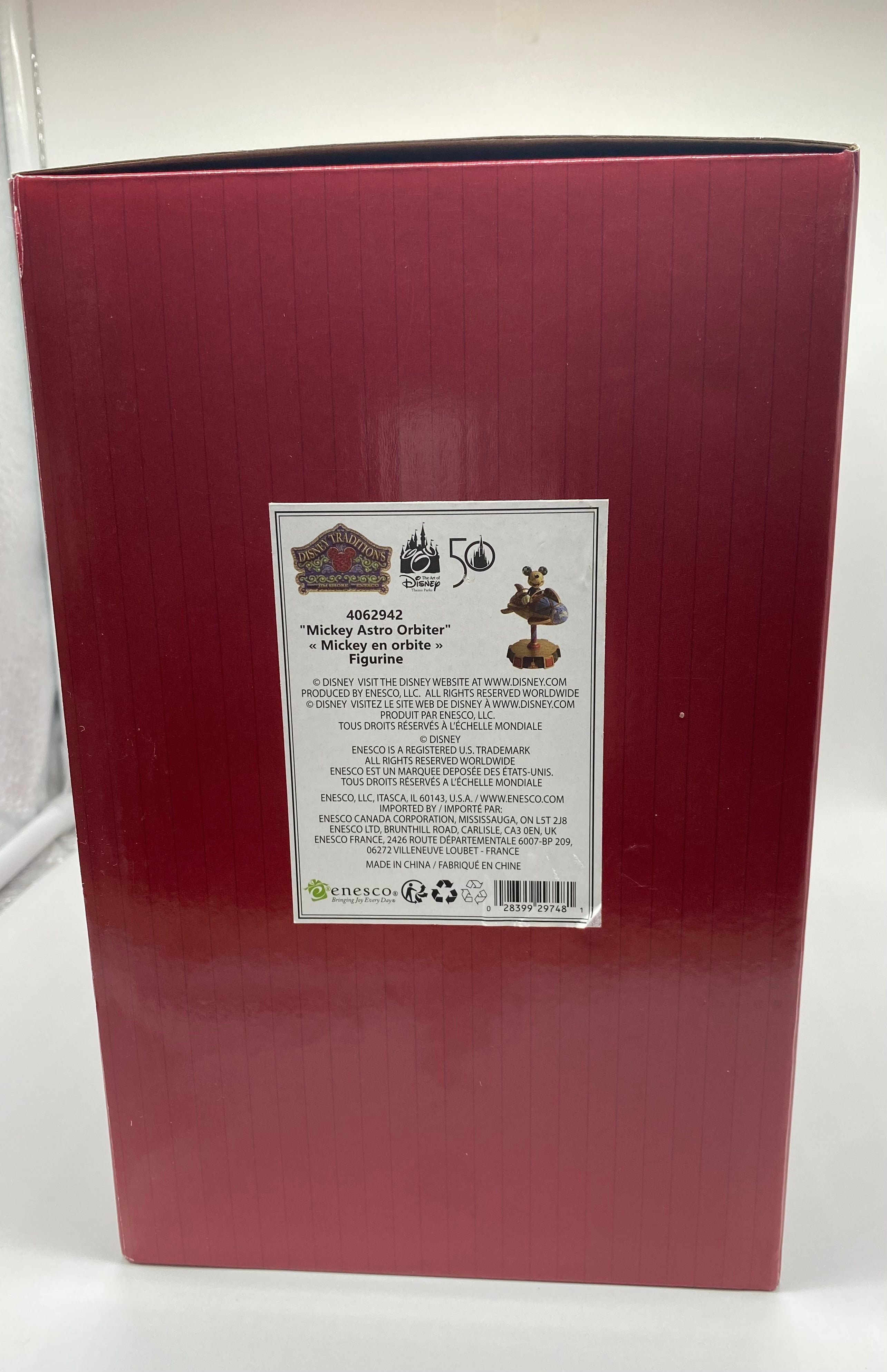 Disney Parks Resin Jim Shore 50th Mickey Astro Orbiter Figurine, New ...
