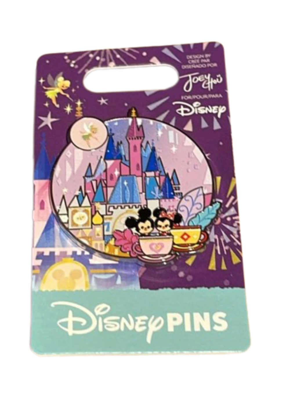 Disney Parks Joey Chou Mickey Minnie Small World Tea Cups Pin New with ...