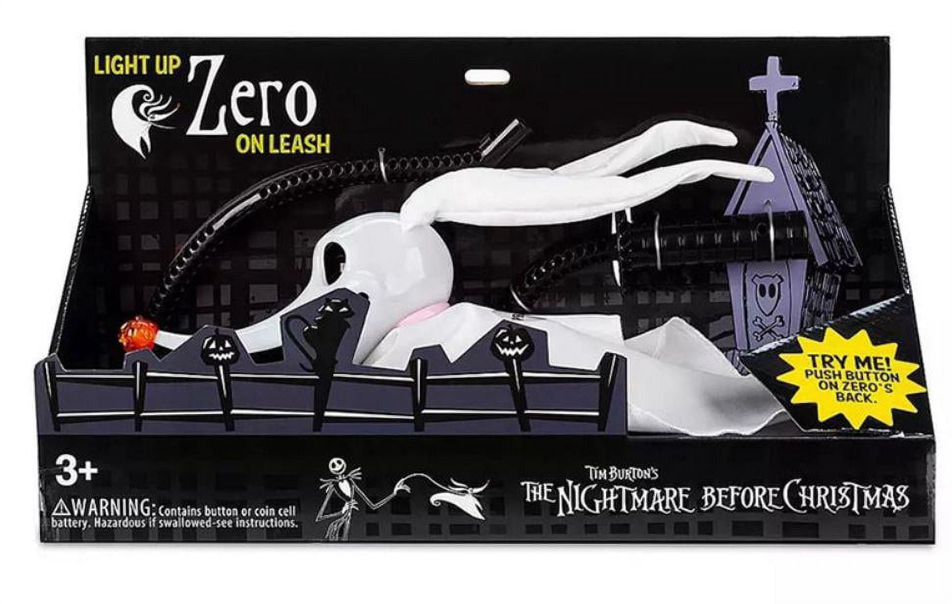 Disney Parks Light-Up Zero Walking Dog Toy with Leash for Nighttime ...