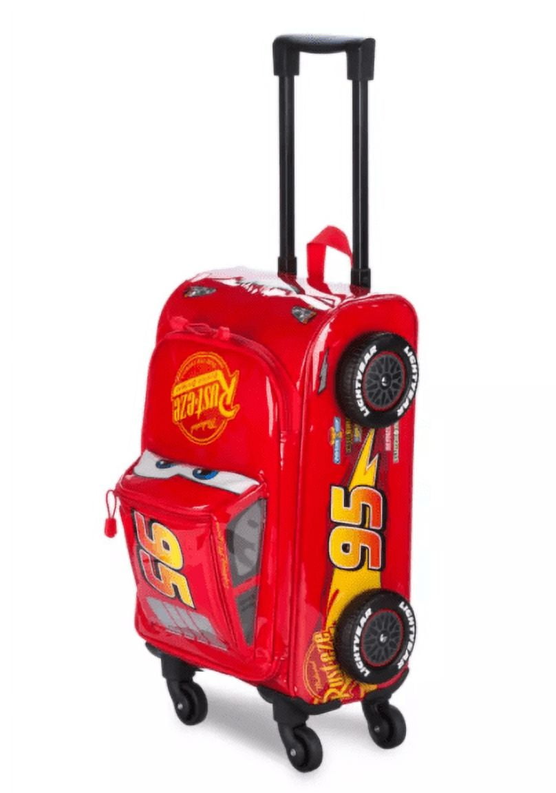 Disney Parks Lightning McQueen Rolling Luggage for Kids – Cars New With ...