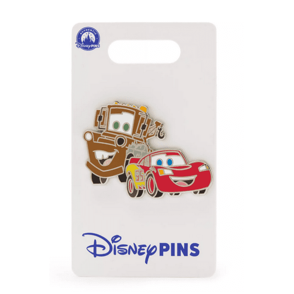 Disney Parks Lightning McQueen and Mater Pin Cars New With Card ...