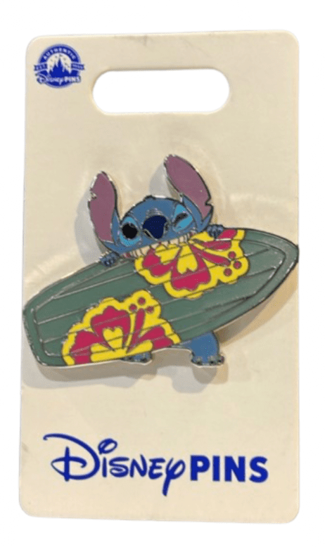 Disney Parks Lilo And Stitch - Stitch Biting Surfboard Pin New With ...
